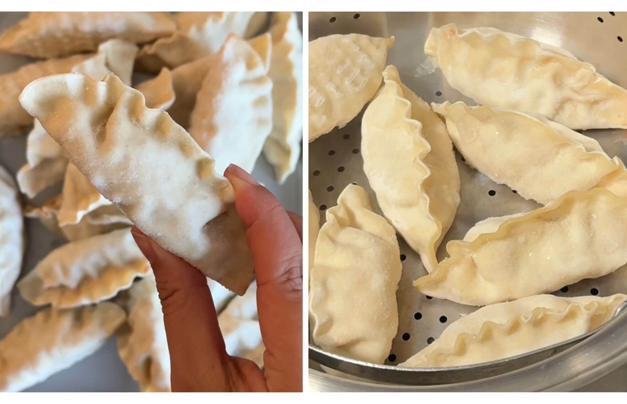 Ottogi Kimchi Pork Dumplings Jumbo Mandu - K Food Reviews