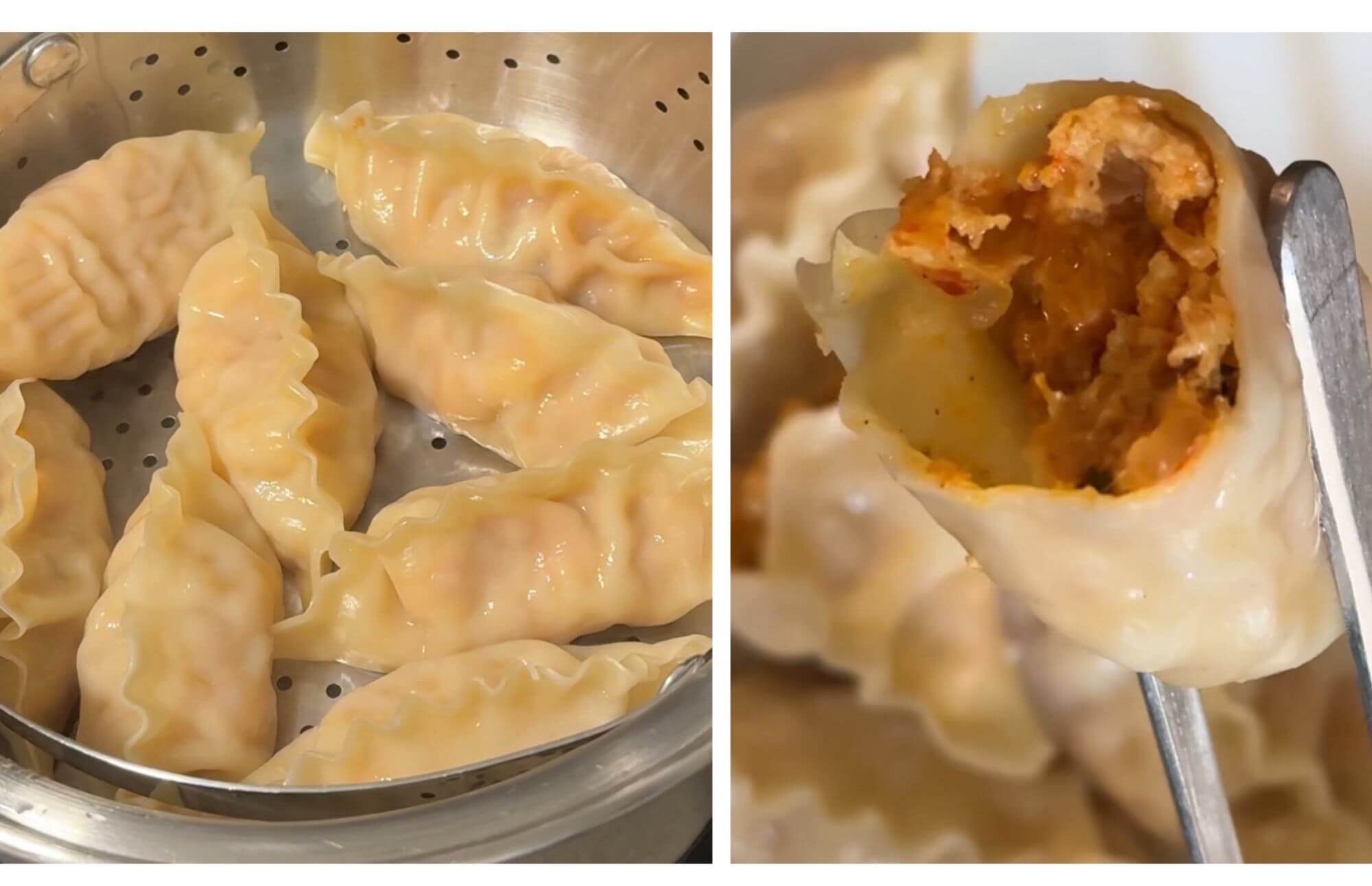 Ottogi Kimchi Pork Dumplings Jumbo Mandu - K Food Reviews